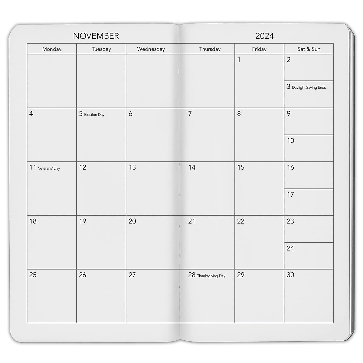 Harbor Pocket Weekly Planner 2024 - Cambridge Orchid Flower - 6x3.25"