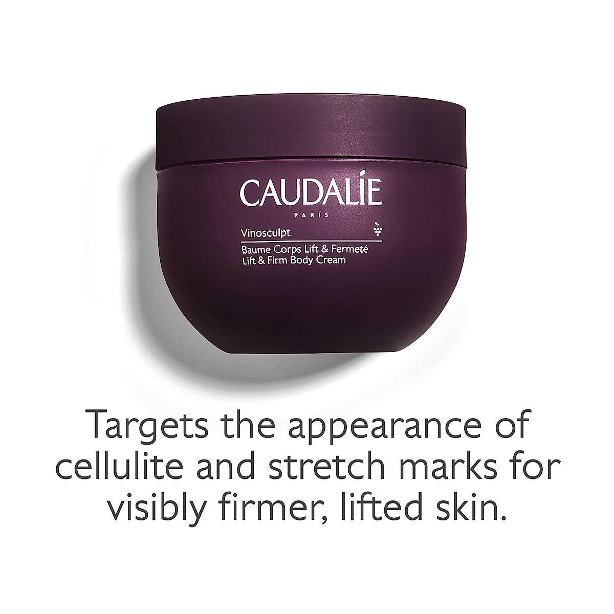 Caudalie Vinosculpt Lift & Firm Body Cream, Smoothing, Toning and Firming, with Shea Butter, 8.4 oz