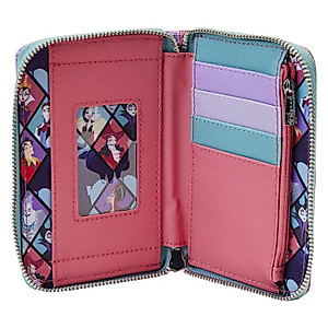 Loungefly Disney Villains Color Block Zip Around Wallet
