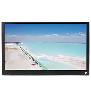 Fydun Portable Touchscreen Monitor, 15.6in 1080P IPS HDR Display Gaming Monitor for Phone Computer Playing Games Plastic