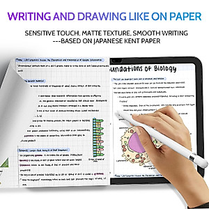Peslv 2 Pack Anti Blue Light Paper Film for iPad 10th Gen 2022 (10.9 Inch), Drawing & Writing Feel Like on Paper, Matte Anti Glare PET Screen Protector, BlueLight Filter Eye Protection Cover