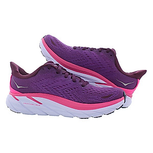 HOKA ONE ONE Clifton 8 Womens Shoes Size 7, Color: Grape Wine/Beautyberry