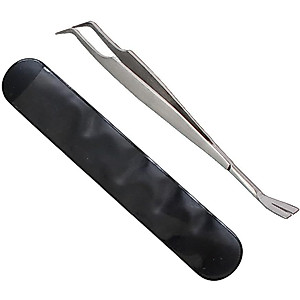 Calsgkspray Silver 2 in 1 Tick Removal Tool for Pets, Stainless Steel Professional Tick Tweezers Ticks Remover for Dogs Cats Tick Tweezers for Humans Pets, Hair Removal Mitts and Rollers