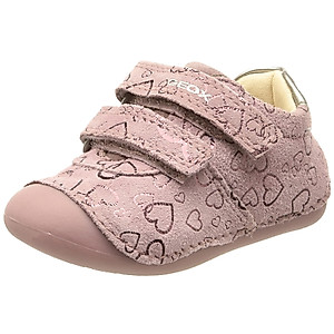 Geox TUTIMGIRL, Infant, DK Pink/Silver, 6.5