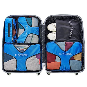 Travelizer - Travel Packing Cubes 5 pcs Luggage Organizer Set for Bag & Suitcase