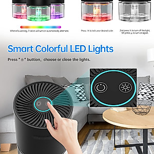 KIoudic Dehumidifier 2300 Cubic Feet (218 sq ft) Mini Dehumidifier for Damp Portable and Ultra Quiet Small Dehumidifier With Visual Water Tank for Basements, Home, Bedroom, Wardrobe Use