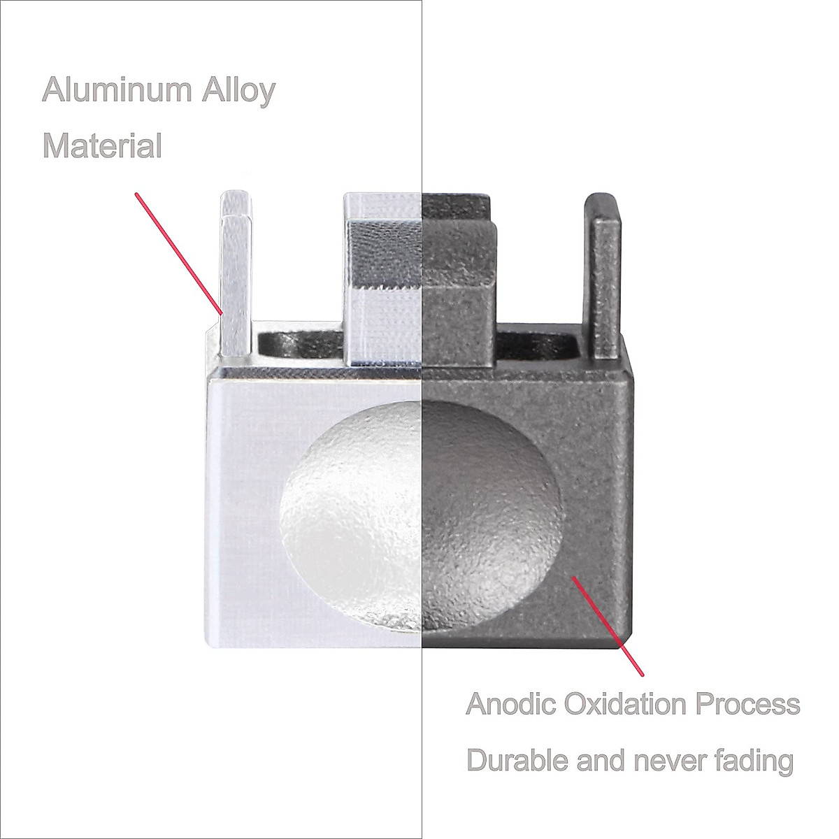 New Fashion Kingdom Metal Switch Opener Mechanical Keyboard Keycaps Lubricate Aluminum for Kailh - Gray