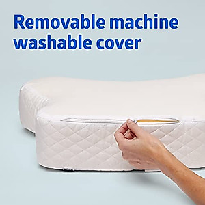 Medline CPAP Pillow (Style populates per Toggle) with Synthetic Fiber Filling Max Comfort for Stomach, Side and Back Sleepers, 15" W x 20.25" L x 4" H, 1 ea