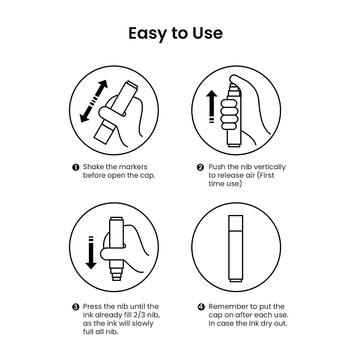 BIGTHUMB Jumbo Poster Markers Set: 12 Colors Large 15mm Wide Tip Permanent Ink Thick Acrylic Paint Pens for Rock Painting, Stone, Glass, Wood, Ceramic, Metal, Plastic, Fabric