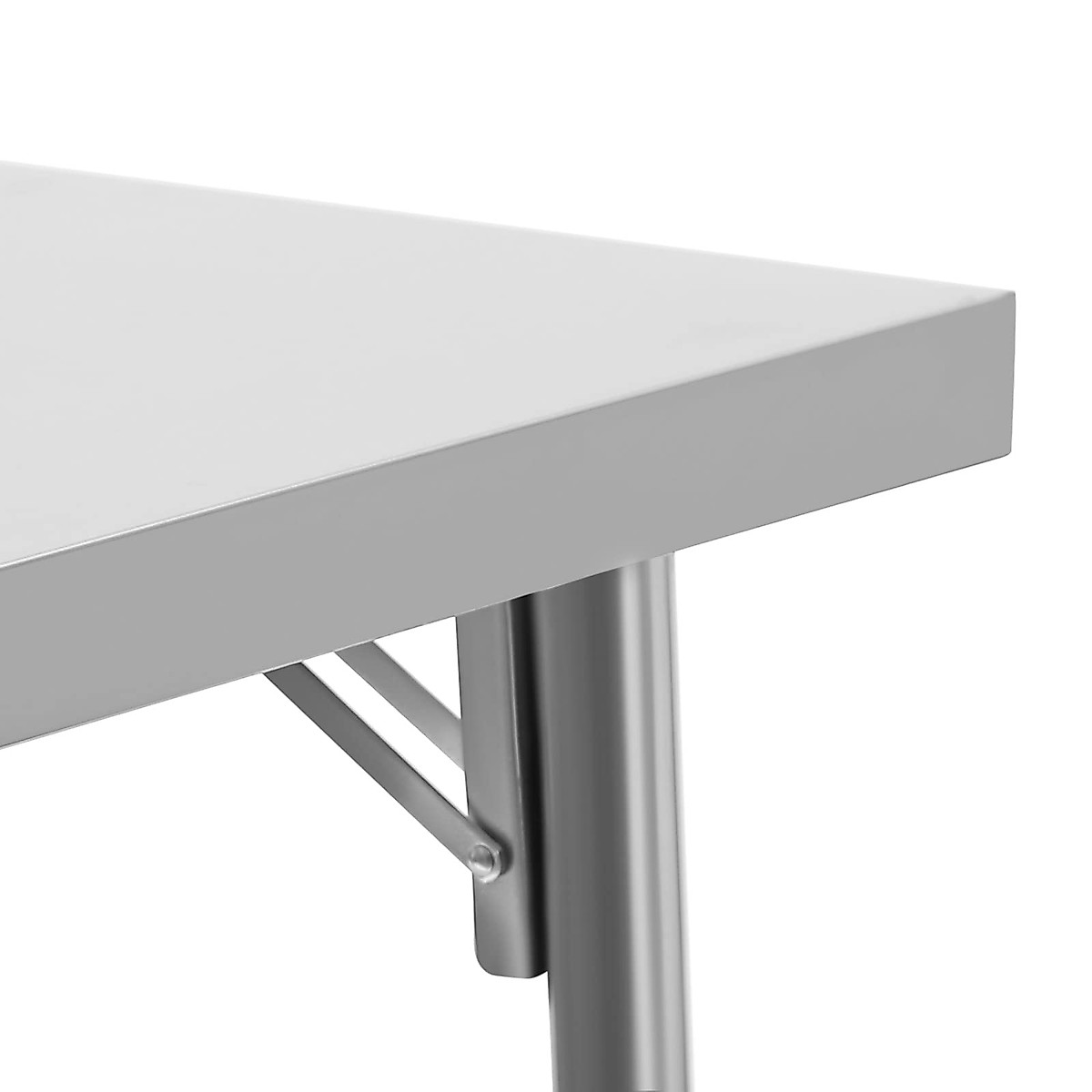 YIYIONCE Commercial Worktable & Workstation 48 x 24 In Stainless Steel Table Folding Food Workbench with 1102 LBS Load Heavy-duty Food Preparation Tables Kitchen Table for Restaurants Cafes | US STOCK