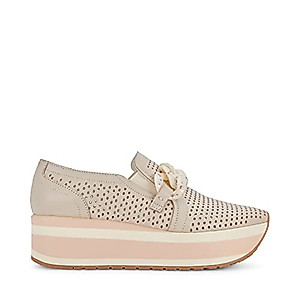 Dolce Vita Women's JHENEE PERF Sneaker, Sand Nubuck, 6.5