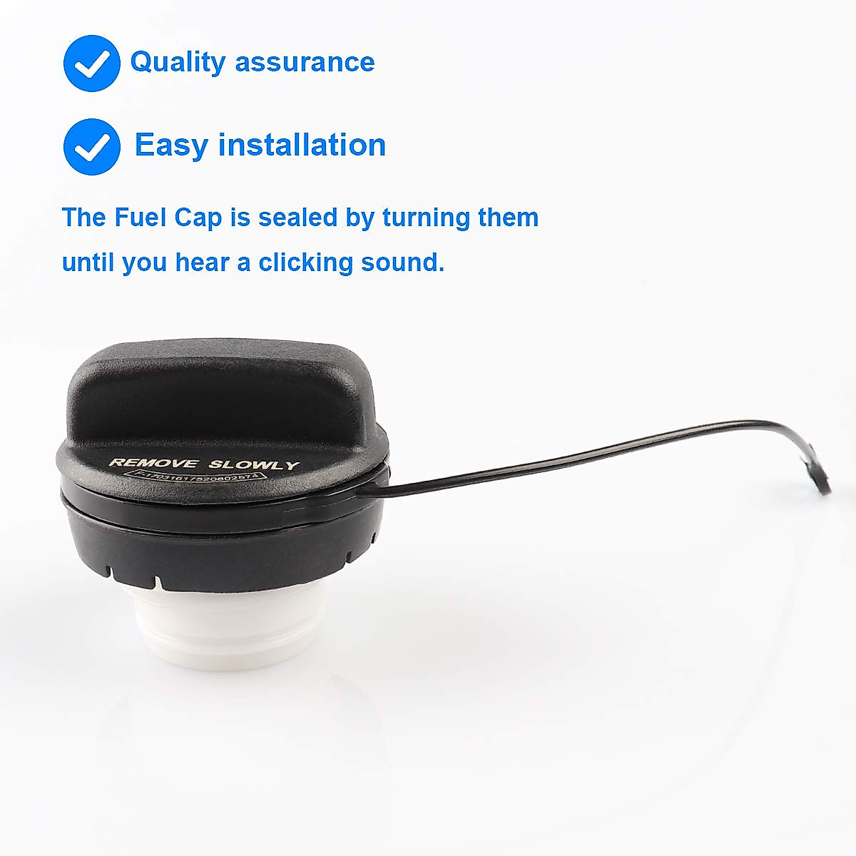 Gas Cap, Fuel Cap Replace 17670-SHJ-A31, 17670SHJA31 Compatible with Honda Acura - 2005-2007 Accord, 2005-2010 Odyssey, 2006-2008 TL TSX, 2005-2008 Pilot, 2006-2014 Ridgeline, 2005-2006 CRV MDX RSX