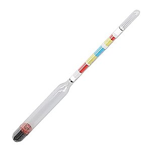 Beer Making Meter, Temperature Resistant Clear Viewing Home Brewing Hydrometer Sensitive Response 0.05 Accuracy Intuitive Display 20% Measuring Range for Home