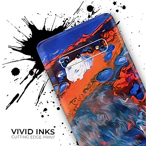 DesignSkinz Blurred Abstract Flow V43 Protective Vinyl Decal Wrap Skin Cover Compatible with The Samsung Galaxy S20 (Screen Trim & Back Glass Skin)