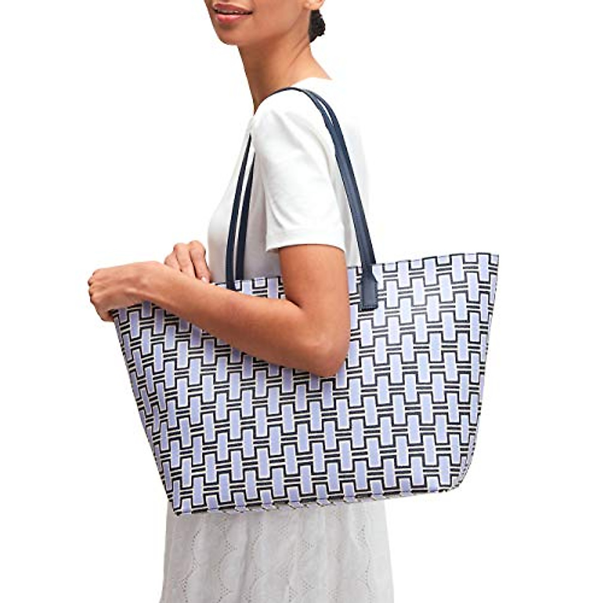 Kate Spade Shore Street Forest Geo Margaretta Tote Shoulder Bag Purse Handbag (Multi)