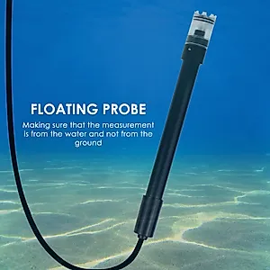 Dissolved Oxygen Meter with DO Probe, Pen Type Digital DO Meter with Self-Floating Probe Electrode Water Quality Tester with ATC for Fish Tanks, Hydroponic, Freshwater Aquarium Test Kit