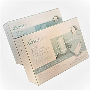 Akord Refill Liners for Akord Slim 7 Gallon Receptacle (4 Pack)