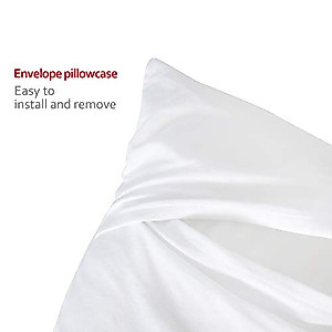 Moonsea Toddler Pillow with Cotton Pillowcase 2 Pack White, Small Pillows for Sleeping Ultra Soft, 13 x 18 Inches Kids Pillows for Sleeping Fits Toddler Bed/Baby Crib/Cot