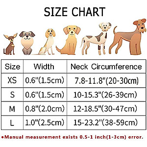 Dog Collar with Bohemia Floral Tribal Geometric Patterns - Soft Ethnic Style Training Collar Adjustable for Small Medium Large Dogs