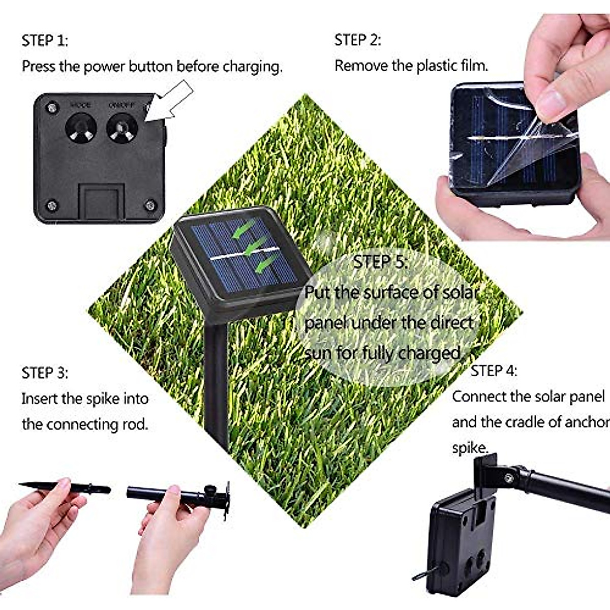 Oluote Solar Bee String Lights, 60 LEDs 30ft/9M 8 Modes, Honeybee String Lights, Outdoor Honey Bee Fairy Lights for Garden Home Patio Lawn Party Holiday (30ft/9M, Warm White)