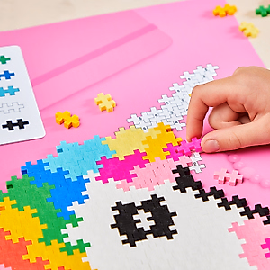 Plus Plus - Puzzle By Number - 250 Piece Unicorn - Construction Building Stem / Steam Toy, Interlocking Mini Puzzle Blocks for Kids