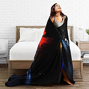 50"x40" Blanket Panther Sunset Black Fleece Blanket Throw Blanket Lightweight Microfiber Blankets for Bed Couch Sofa Blanket Quilt