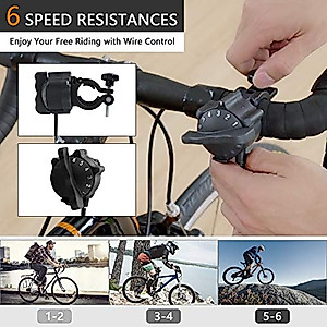 Unisky Bike Trainer Stand for Indoor Riding 6 Speed Stationary Bike Stand for Exercise Bicycle Resistance Trainers