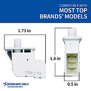 ENTERPARK DC64-00828B Dryer Door Switch Replacement Park for Samsung Dryer Replaces DC64-00828A PS4210964 2071594 AP4578931