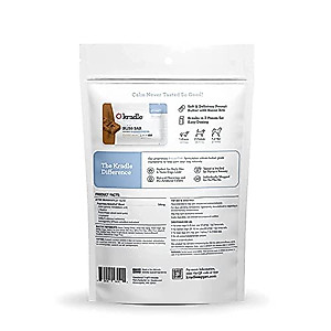 Kradle Bliss Bar Dog Calming Chews, Soft Bake (6 Pack), Dog Anxiety Relief for Separation Anxiety, Thunder, Car Rides, Fireworks and Stress, with BotaniTek Calming Formula, Peanut Butter Bacon Flavor