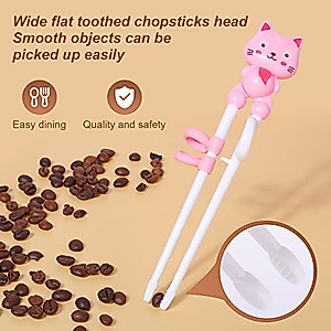 Abeillo 2 Pairs Animals Training Chopsticks for Beginners Adults, Reusable Training Chopsticks with Chopstick Helper for Kids Learning Chopstick