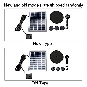 ZPSHYD Solar Fountain PUM, 9V 2.0W Solar Fountain Outdoor Landscape Floating Fountain Pump Kit for Pools Garden Decoration