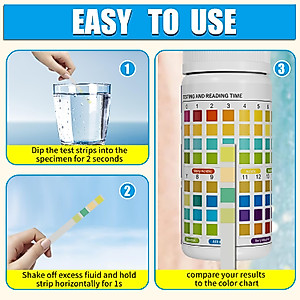 PH Test Strips 0-14, 200 Strips Universal Litmus Papers PH Test Strips for Urine & Saliva & Water & Food, Quickly Test Alkalinity and Acidity Levels, Get Highly Accurate Results in Seconds