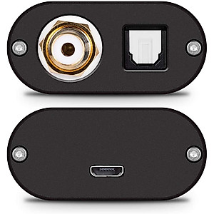 Douk Audio U2 XMOS XU208 Digital Interface, USB to TOSLINK Coaxial/Optical Audio Adapter, for DAC/Preamp/Amplifier, Support PCM & DSD64 (Upgrade Version)