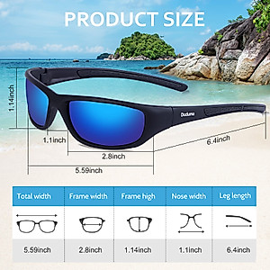 Duduma Sports Polarized Sunglasses for Men Women Baseball Cycling Golf Fishing Sun Glasses UV Blocking Tr8116