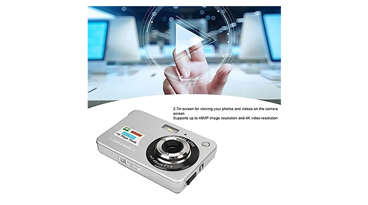 4K Digital Camera, 2.7in LCD Display, Vlogging Camera, 8X Zoom, 48MP ...