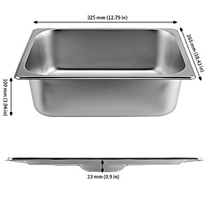 JAPCHET 4 Pack Stainless Steel Steam Pan With Lids 1/2 Size, Anti-Jam Steam Table Pan, Hotel Pans Half Size Restaurant Buffet Trays for Catering, 4 Inch Deep