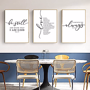 Bible Verse Wall Art Decor Scripture Canvas Wall Art Christian Wall Art Inspirational Wall Art Scripture Bible Verse Posters Christian Pictures Paintings for Living Room Bedroom 12x16 Inch Unframed