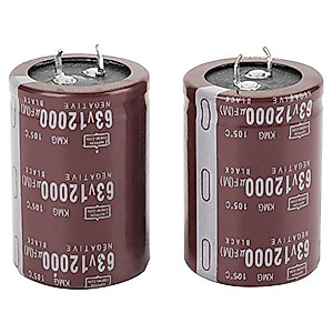 2pcs 12000uf 63V HiFi Electrolytic Capacitors Audio Capacitor Electronic Component for Circuit Control