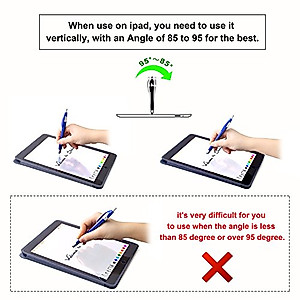 SKOLOO Stylus Pens for Touch Screens,Pack of 14, 2-in-1 Click Ball Pen, Ballpoint Pen and Slim Stylus for Universal Tablet Smartphone, Multi-Colored