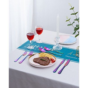 Joincook Matte Silverware Set with Steak Knives,Stainless Steel Flatware Set,24 Pieces Set Cutlery Utensils Set Service for 4,Spoons and Forks Set, Dishwasher Safe