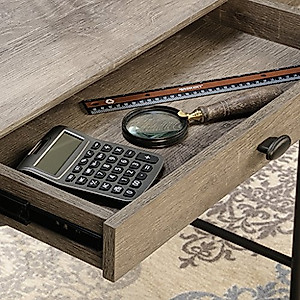 Sauder Canal Street Console Desk, Northern Oak finish