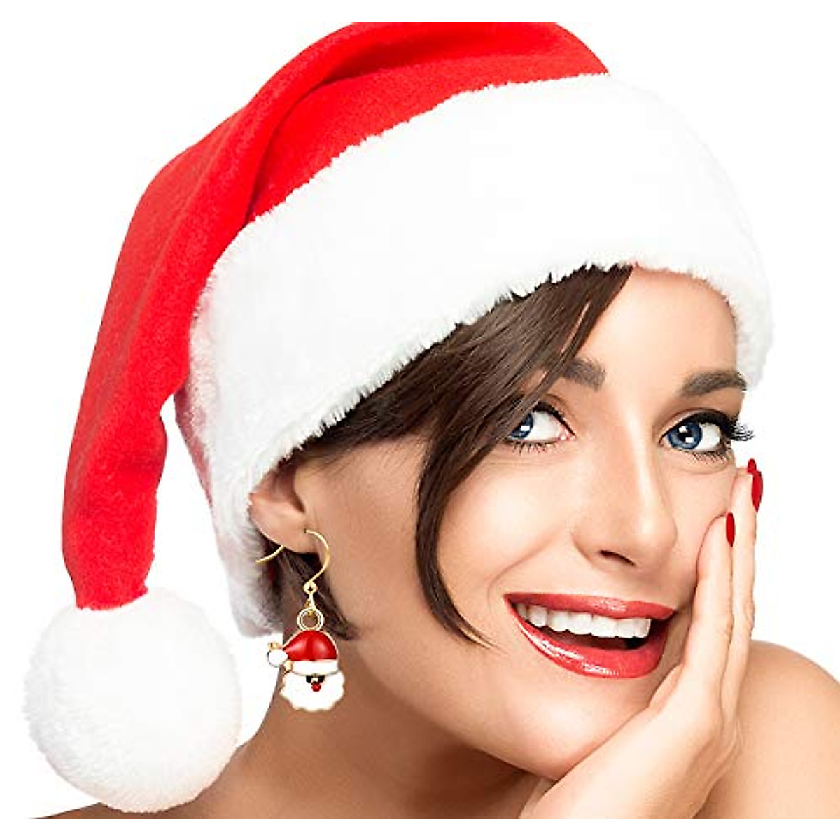 9 Pairs Christmas Drop Earrings Set Thanksgiving Xmas Holiday Dangle Earrings Jewelry Set for Womens