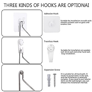 MITIME Floating Shelves Set of 3 Rustic Solid Wood Floating Shelf Wall Storage Shelves for Living Room, Bedroom, Bathroom, Kitchen Laundry, Office (Retro Color L+M+S)