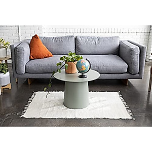 Dijle Handmade Mohair White Area Rugs comes w/ Non Slip Rug Stickers, Unique Soft Boho Runners for Bedroom, Bathroom, Hallway, Living Room, Kitchen, DiningRoom, Entryway Indoor, 32x48 inches 4' x 2'6"