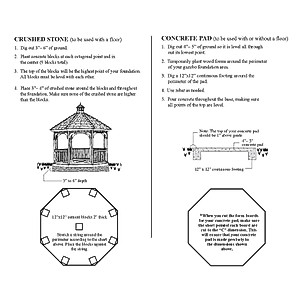 Amish-Crafted 12' Wood Octagon Gazebo-in-a-Box (Harvard Slate)