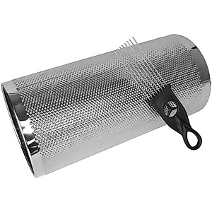 12" x 6" Stainless Steel Guiro Instrument Latin Percussion Metal Guiro Shaker with Scraper Percussion Instrument