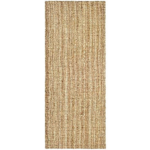 SAFAVIEH Natural Fiber Collection 2' x 4' Natural NF447A Handmade Chunky Textured Premium Jute 0.75-inch Thick Accent Rug