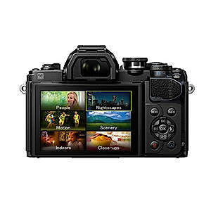 Olympus OM-D E-M10 Mark III Camera Body (Black), Wi-Fi Enabled, 4K Video