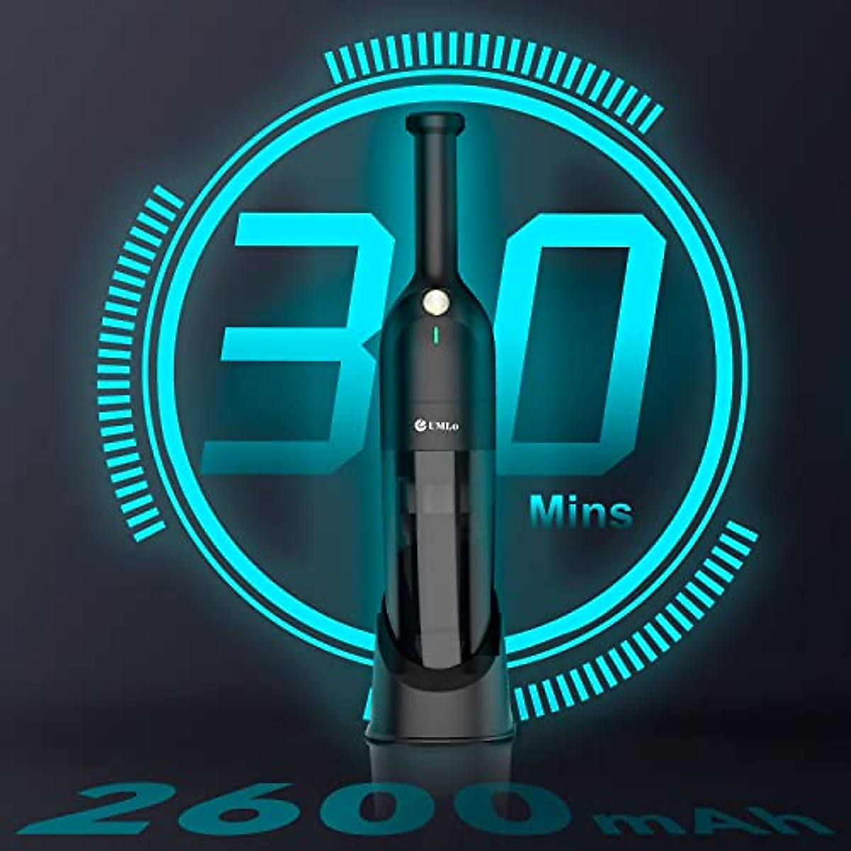 Handheld Vacuum Cordless, Rechargeable Car Vacuum Cleaner with 30 Mins Runtime, Mini Hand Vacuum with 10000 Pa Powerful Suction, Portable Hand Held Vacuum for Car Pet Hair Hardwood Floor Home, UMLo H6