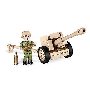 COBI Historical Collection World War II 7.5 cm PaK 40 German Anti-Tank Gun for 7+ years, Sand